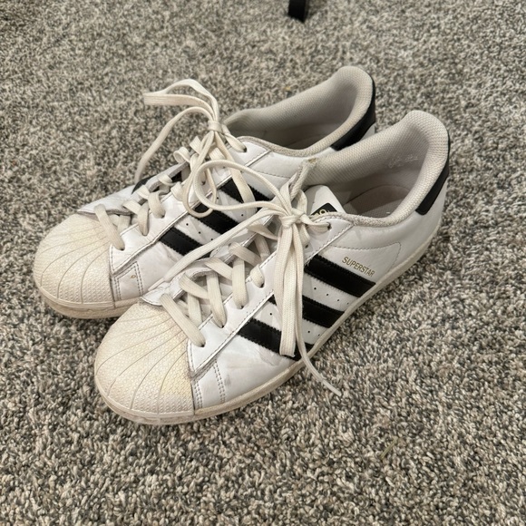 adidas | Shoes | Adidas Superstar Shell Toe Sneakers Black White 95 ...